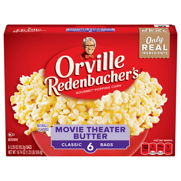 Wegmans Orville Redenbacher's Movie Theater Butter Popcorn, Microwave ...
