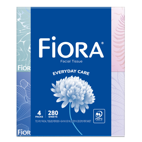 Fiora 2-Ply Facial Tissue, Everyday Care Cube Box Same-Day Delivery or ...