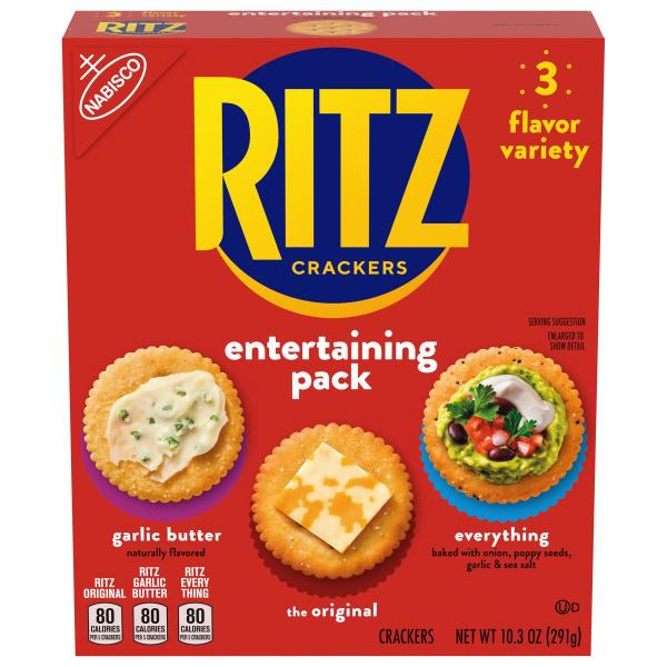 Ritz Crackers, Garlic Butter/The Original/Everything, Entertaining Pack ...