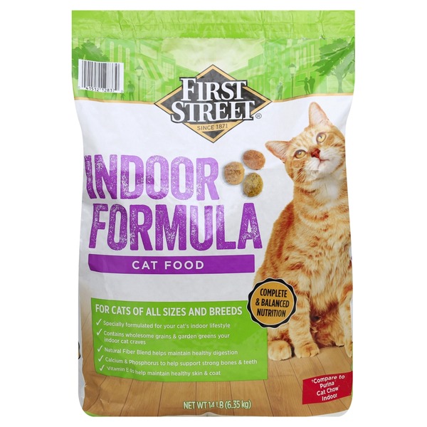 First Street Cat Food, Indoor Formula (14 lb) from Smart & Final ...