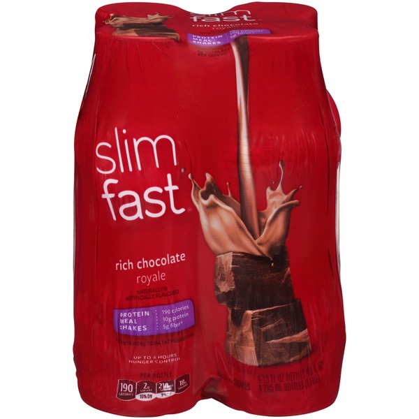 Slimfast Rich Chocolate Royale Protein Meal Shakes (10 fl oz) - Instacart