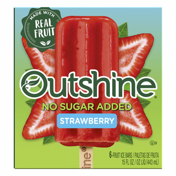 Publix Outshine No Sugar Added Strawberry Frozen Fruit Bars Same-Day ...