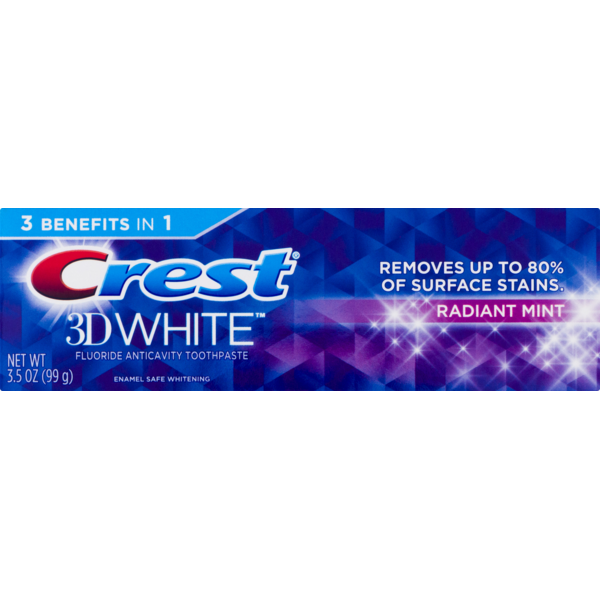 Crest 3D White Toothpaste Radiant Mint (3.5 oz) - Instacart