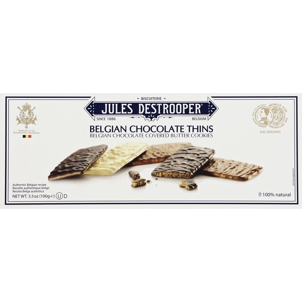 Jules Destrooper Cookies, Belgian Chocolate Thins (3.52 oz) - Instacart