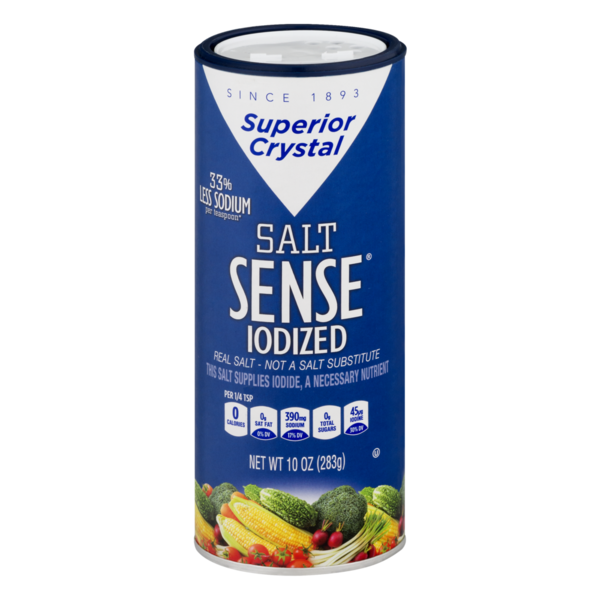 Superior Salt Salt Sense Iodized Salt (10 oz) - Instacart