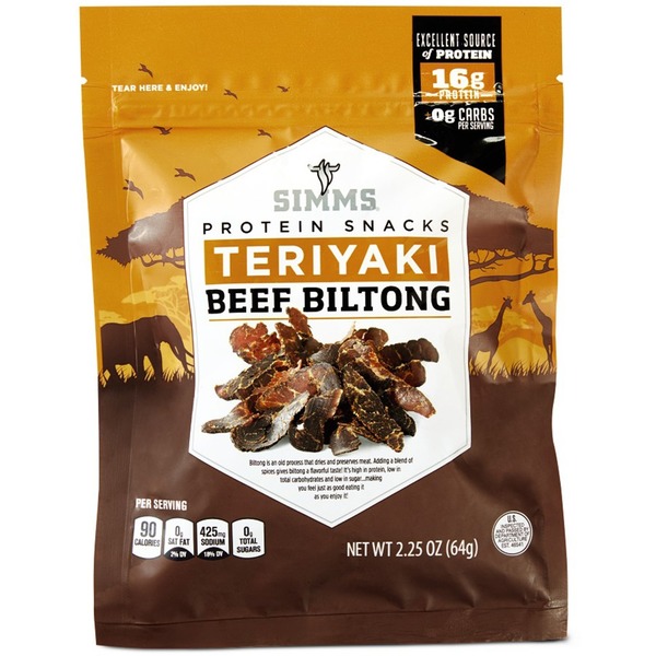 ALDI Simms Teriyaki Beef Biltong Protein Snacks Same-Day Delivery or ...