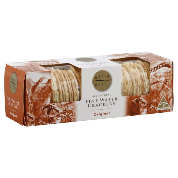 Waterwheel Crackers, Wafer Thin, Original (3.5 oz) - Instacart