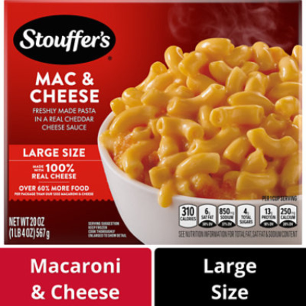 Safeway Stouffer's Macaroni And Cheese Large Size Oven Or Microwave ...