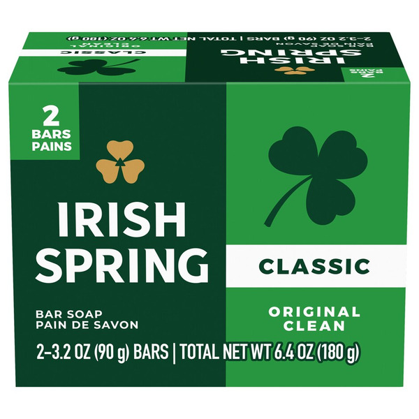Irish Spring Bar Soap, Original, Classic Same-Day Delivery | Dollar Tree