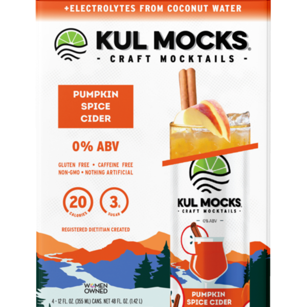 Kul Mocks Craft Mocktails Pumpkin Spice Cider Craft Mocktail 4 Pack ...