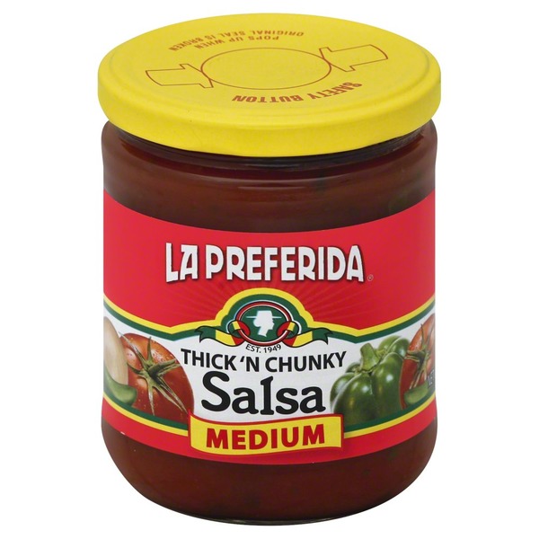 La Preferida Salsa, Thick 'N Chunky, Medium (16 oz) - Instacart