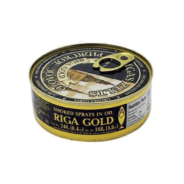 Riga Gold Smoked Sprats In Oil (8.4 oz) - Instacart