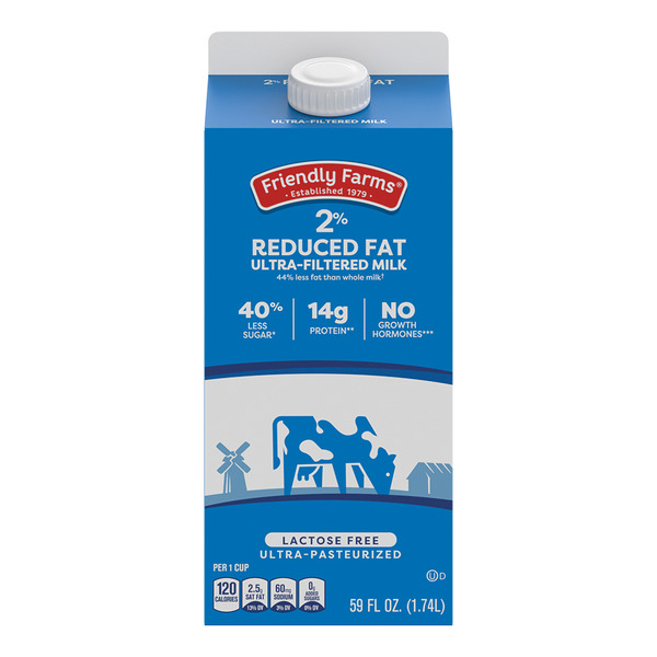 ALDI Friendly Farms 2% Ultra-Filtered Milk Same-Day Delivery or Pickup ...