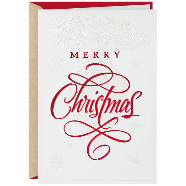 Publix Hallmark Red Script Merry Christmas Card Pickup | Instacart