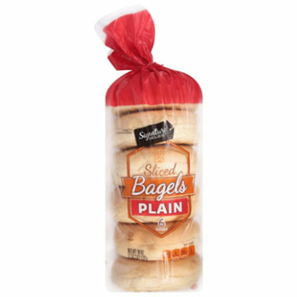 Safeway SIGNATURE SELECTS Bagels, Plain, Sliced Pickup | Instacart