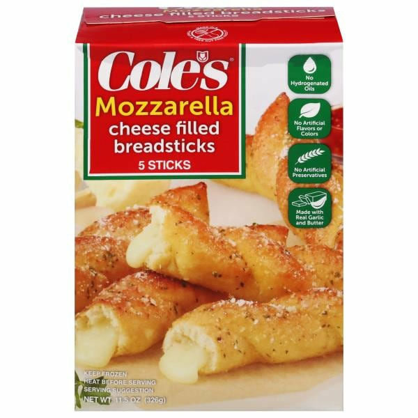 Cole's Mozzarella Cheese Filled Breadsticks Same-Day Delivery or Pickup ...