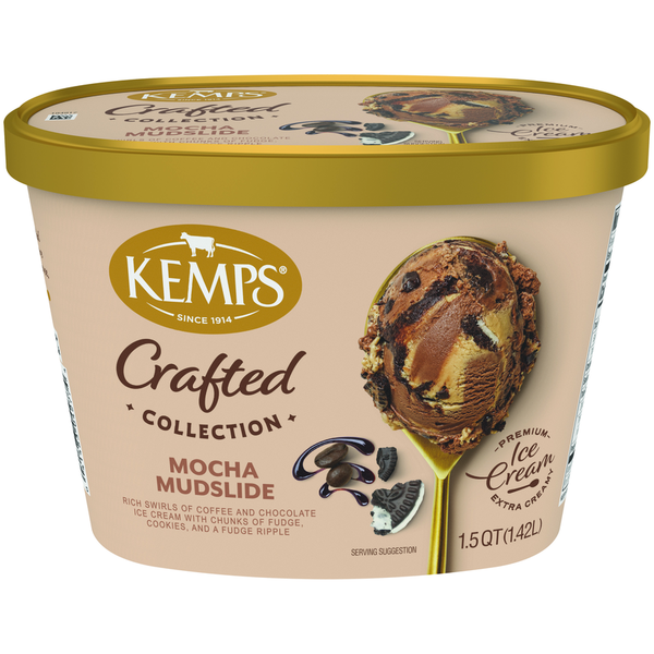 Kemps Simply Crafted, Mocha Mudslide, Premium Ice Cream Same-Day ...