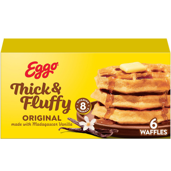 Wegmans Kellogg’s Eggo Thick and Fluffy Original Waffles, Frozen ...