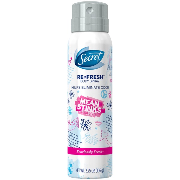 Secret Body Spray Fearlessly Fresh scent 3.75OZ AP/DO & Body Spray (3. ...