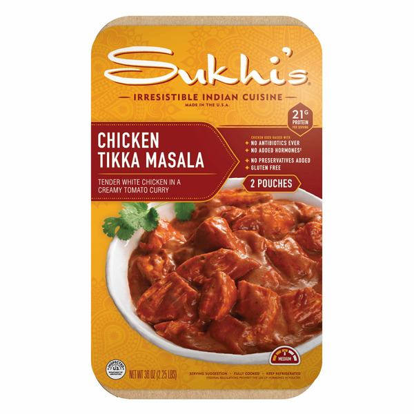 Costco Sukhi's Indian Chicken Tikka Masala Family Entree Meal, Mild ...
