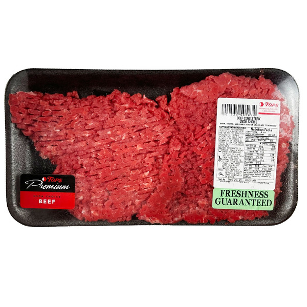 Premium Angus Beef Round Cube Beef Steak Same-Day Delivery or Pickup ...