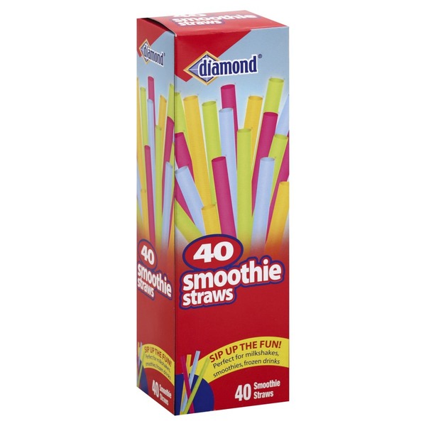 Diamond Straws, Smoothie (40 each) - Instacart