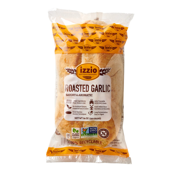 Izzio Artisan Bakery Roasted Garlic Take and Bake Same-Day Delivery or ...