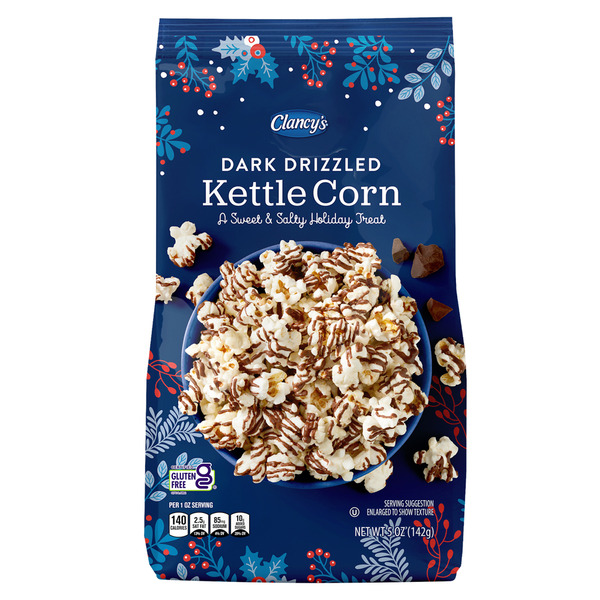 Clancy's Dark Drizzled Kettle Corn Popcorn Lightly Coated With Sugar ...