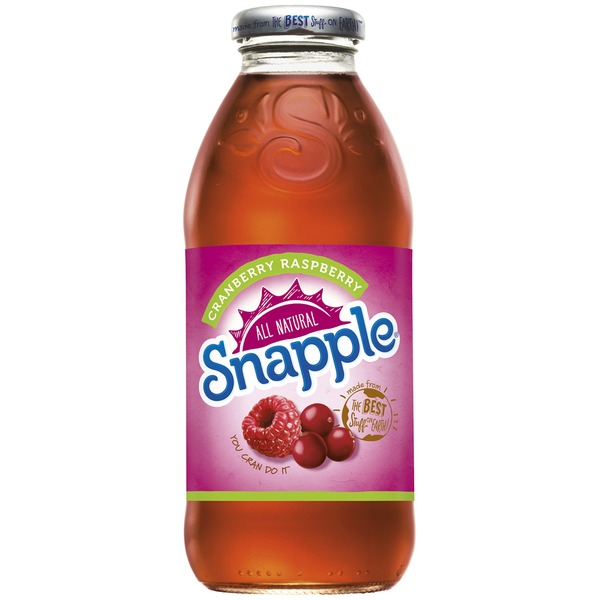Snapple Cranberry Raspberry, 16 Fl Oz Glass Bottle (16 fl oz) - Instacart