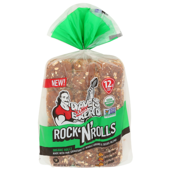 Dave's Killer Bread Rock 'N' Rolls, Organic Snack, Slider, Breakfast ...