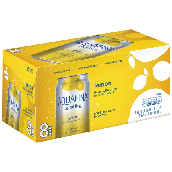 Aquafina Sparkling Lemon Water Beverage (12 fl oz) - Instacart