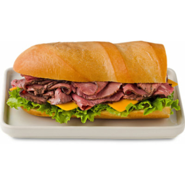 Safeway Self Serve Cold Roast Beef & Cheddar Sandwich Ready Meal Same ...