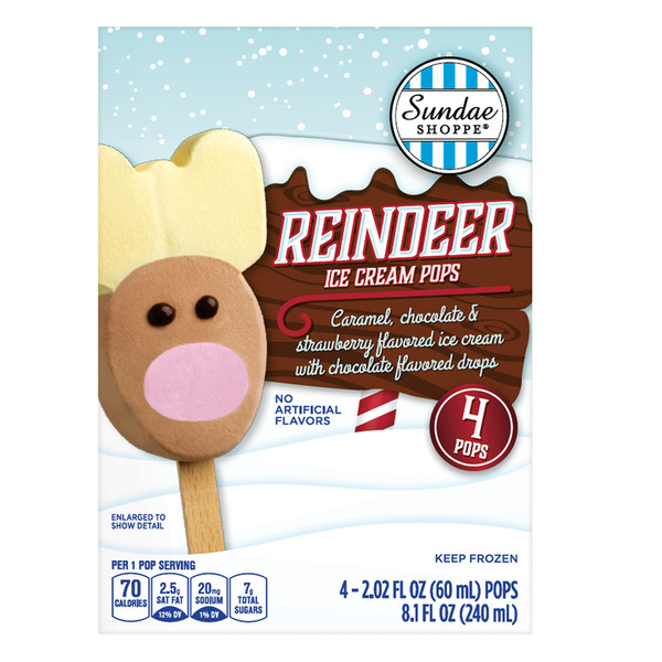 Sundae Shoppe Reindeer Ice Cream Pops Same-Day Delivery or Pickup | ALDI