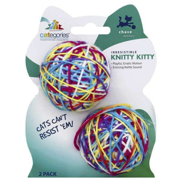 Categories Cat Toy, Multi-Colored, Knitty Kitty, SM, 2 Pack Same-Day ...