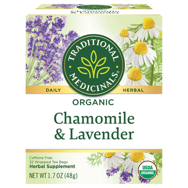Wegmans Traditional Medicinals Chamomile & Lavender, Organic, Caffeine ...