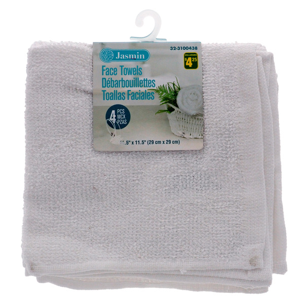 D Maison Cotton Face Cloth Set - White Same-Day Delivery | Dollarama