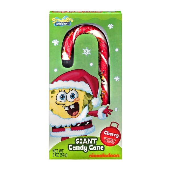 Nickelodeon SpongeBob Squarepants Giant Candy Cane Cherry (2 oz ...
