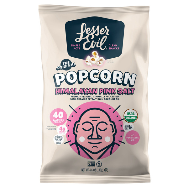 Wegmans LesserEvil Organic Popcorn, Himalayan Pink Salt Same-Day ...