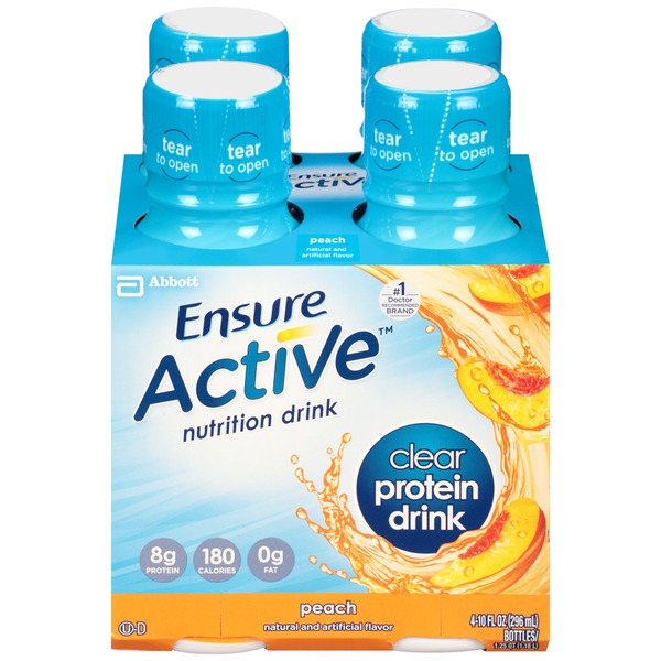 Ensure Active Peach Nutrition Drink (40 fl oz) - Instacart