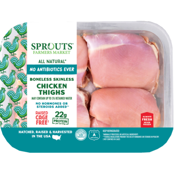 Sprouts Farmers Market No Antibiotics Ever Chicken Thigh Filets Same ...