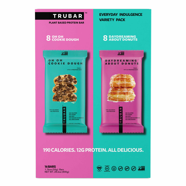Trubar Plant-Based Protein Bars Variety Pack Same-Day Delivery | Costco