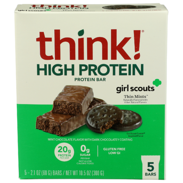 think! High Protein Chocolate Mint Protein Bars Same-Day Delivery or ...