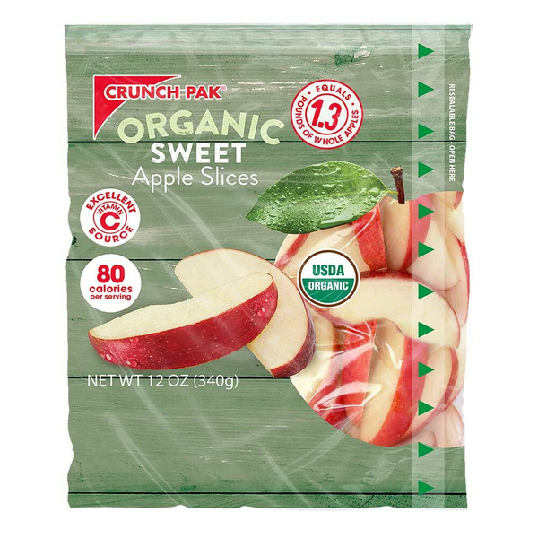 Crunch Pak Organic Sliced Apples Gusseted Bags Same-Day Delivery or ...