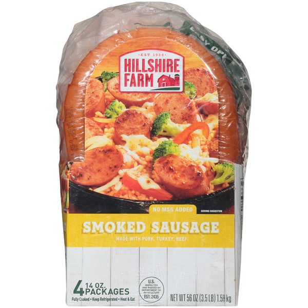 Hillshire Farm Smoked Sausage Rope, 56oz. Bundle Pack (56 oz) - Instacart