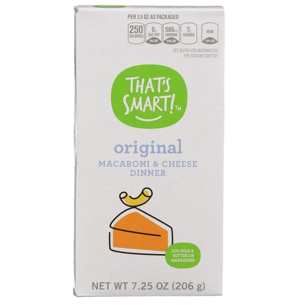 That's Smart! Original Macaroni & Cheese Dinner (7.25 oz) - Instacart