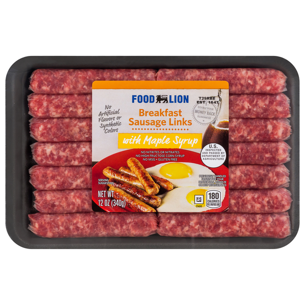 Food Lion Food Lion with Maple Syrup Breakfast Sausage Links Same-Day ...