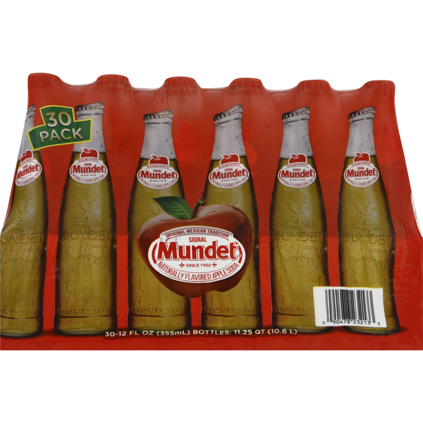 Sidral Mundet Soda, Apple, 30 Pack (11.16 fl oz) - Instacart