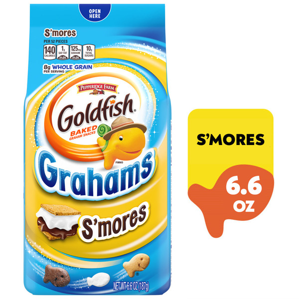 Pepperidge Farm Goldfish Goldfish Graham S'mores Baked Graham Snacks ...