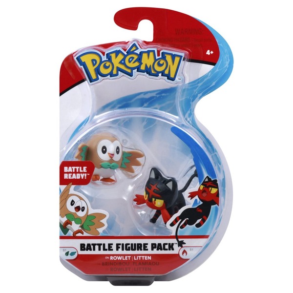 Pokemon Toys, Pokemon, Battle Figure, Rowlet & Litten (1 each) - Instacart