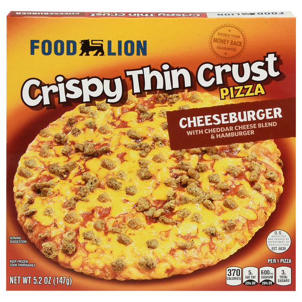 Food Lion Food Lion Pizza, Cheeseburger, Crispy Thin Crust Same-Day ...